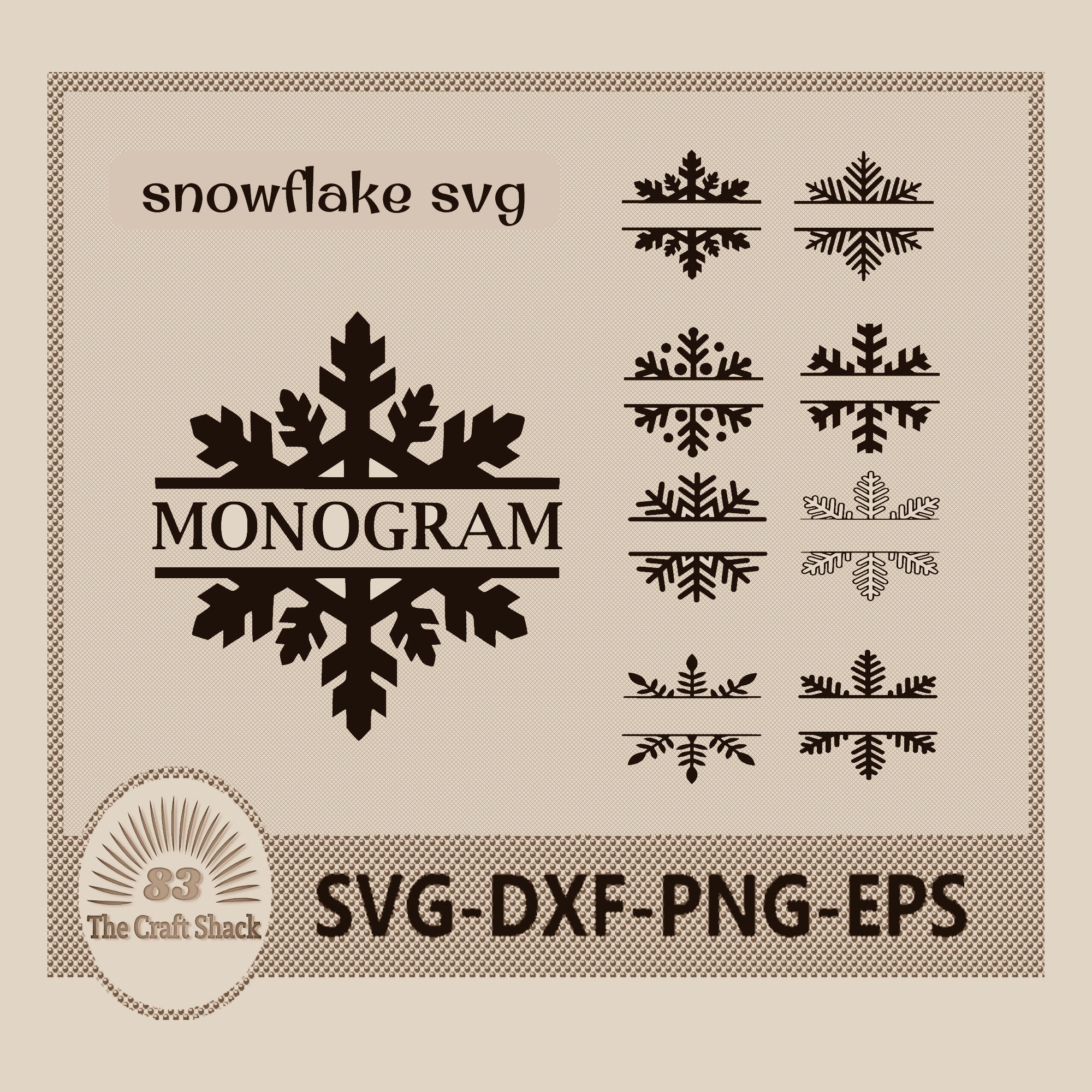Snowflake Svg Cutfile Snow Flake Svg Cut File Christmas Clipart ...