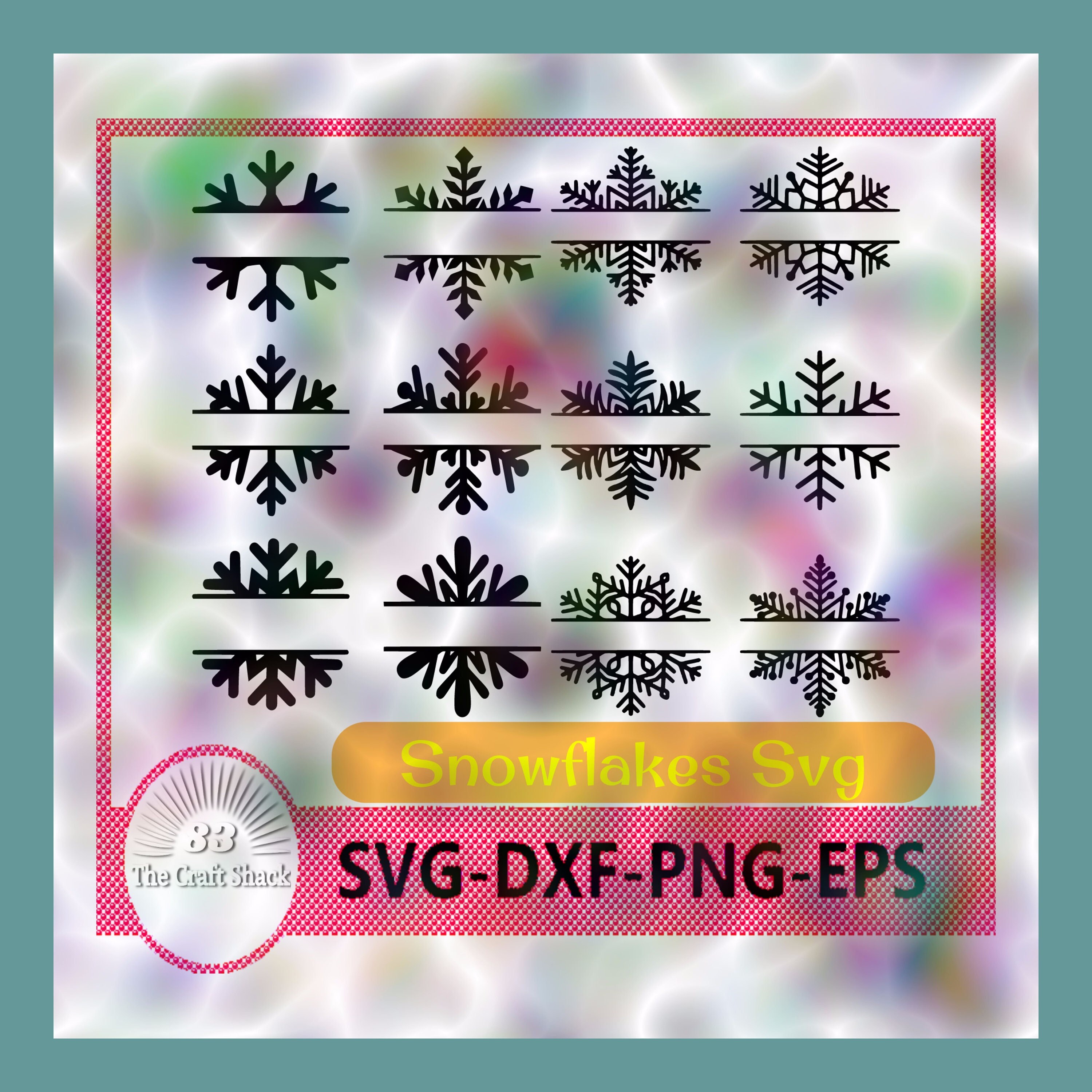 Snowflake Svg Cutfile Snow Flake Svg Cut File Christmas Clipart ...