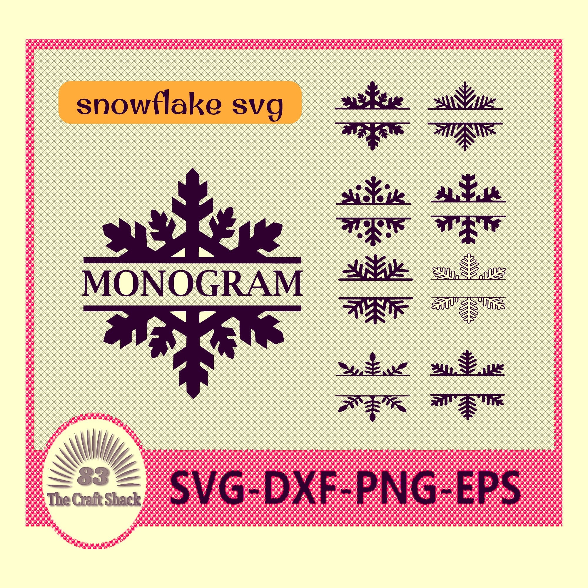 Snowflake Svg Cutfile Snow Flake Svg Cut File Christmas Clipart ...