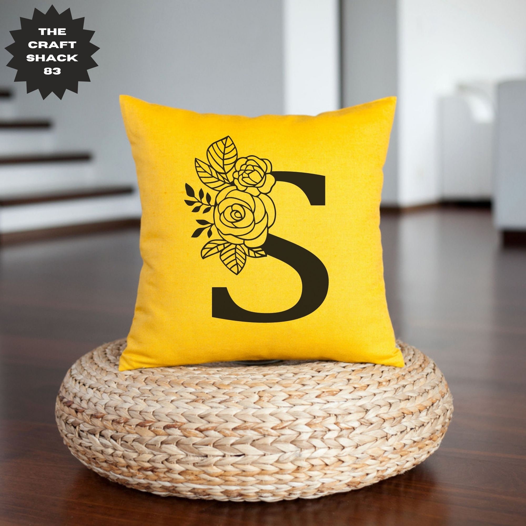 Flower Letter Monogram Svg Png, Alphabet Svg Flower, Monogram Svg ...