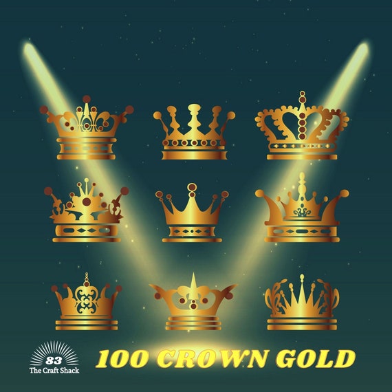 Crown SVG Bundle Gold Crown SVG Tiara Svg Queen Crown Svg - Etsy
