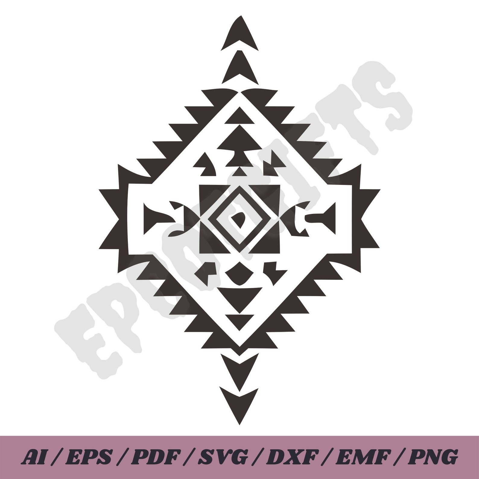 Tribal Aztec Svg, Tribal Clipart, Aztec Svg, Native American, Indian ...