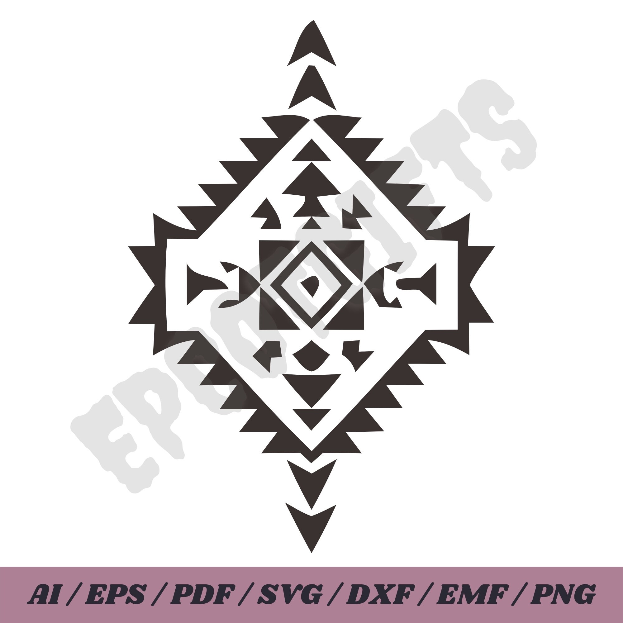 Tribal Aztec Svg, Tribal Clipart, Aztec Svg, Native American, Indian ...