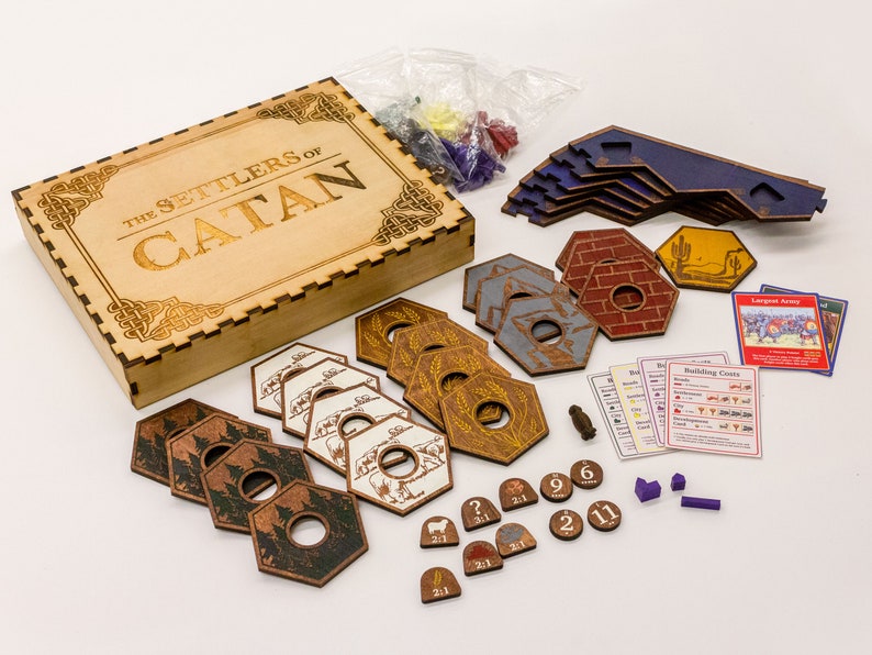 Expansion Pack - Digital Laser Cut Files | Custom Catan-inspired Wooden ...