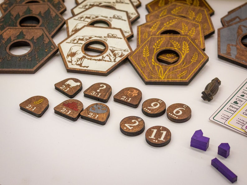 Blank Digital Laser Cut Files | Custom Catan-inspired Wooden Game Board ...