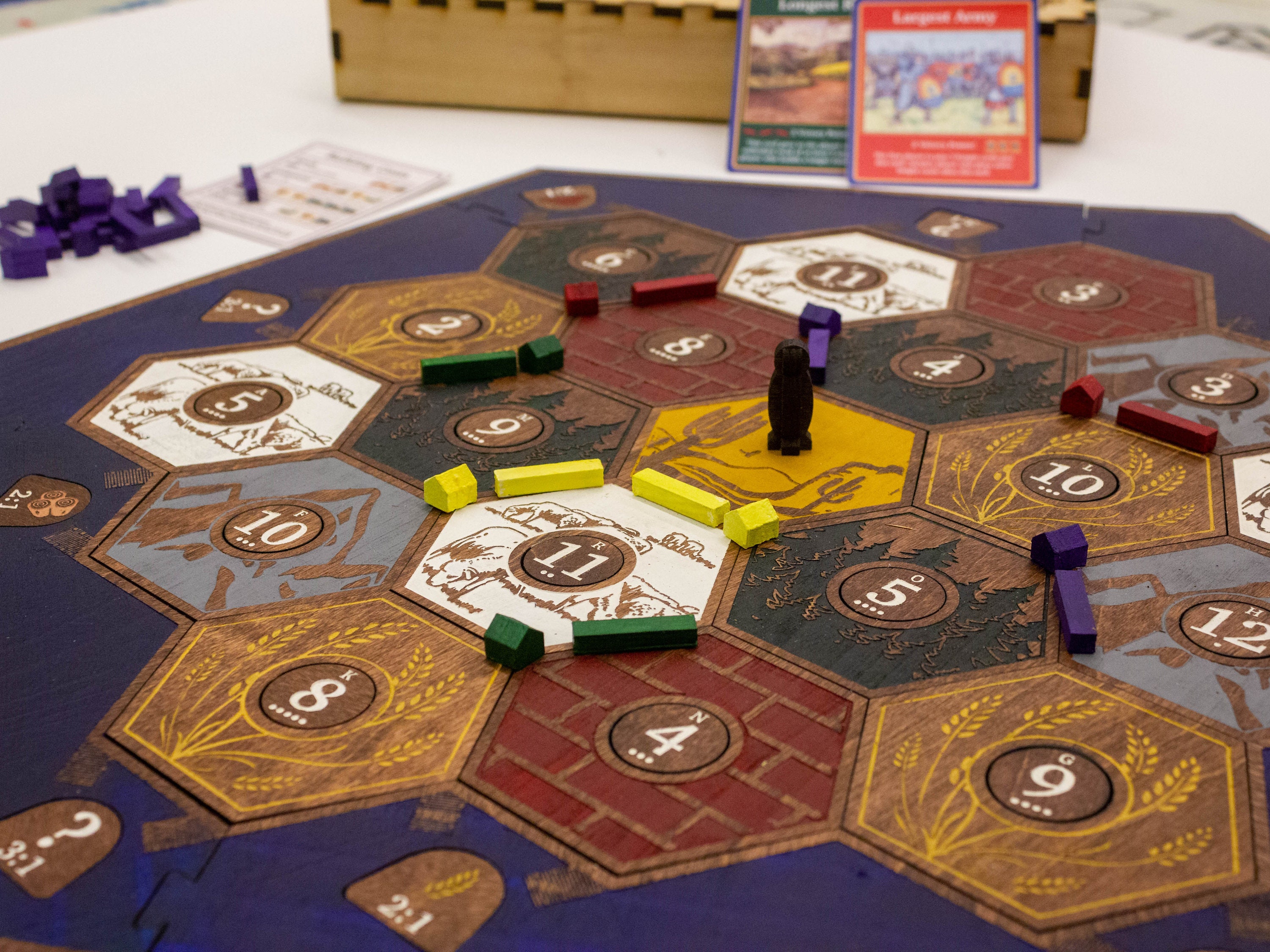 Digital Laser Cut Files | Custom Catan-inspired Wooden Game Board ...