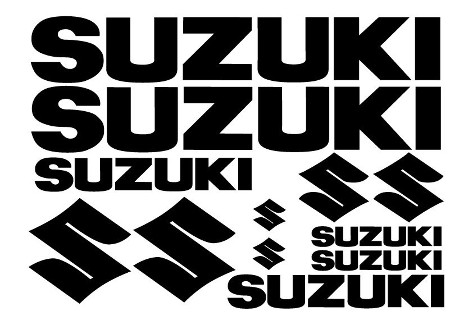 SUZUKI REPLACEMENT DECALS Set of 12 Vinyl Stickers / 18 - Etsy UK