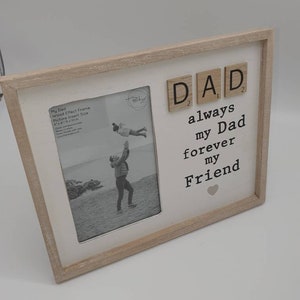 My Dad Wood Rustic Effect Free Standing Picture Frame, Great for ...