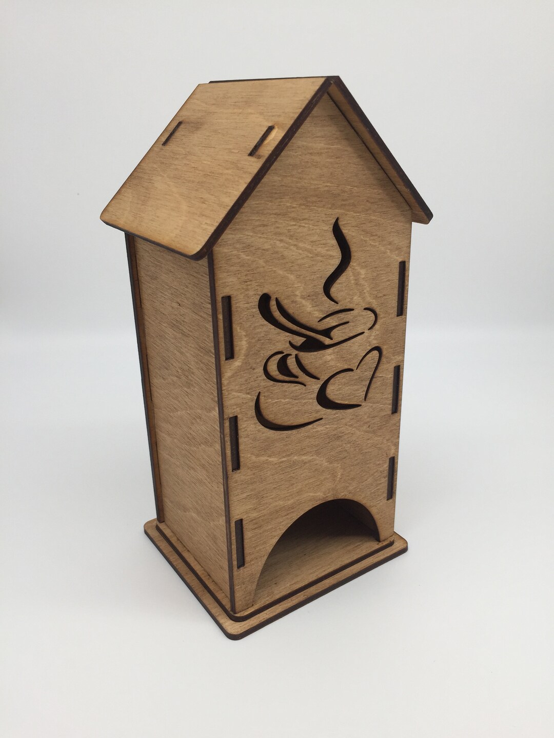 Wooden Tea Bag House , Handmade Tea Bag Holder & Storage - Etsy.de
