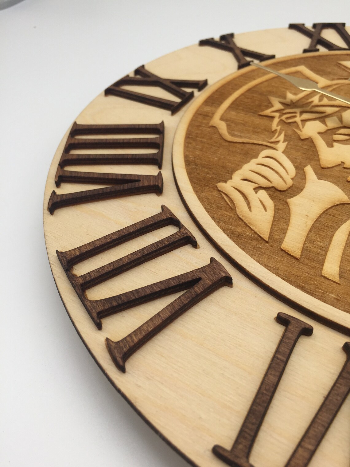 Wooden Jesus Christ Hanging Wall Clock Exclusive to ETSY - Etsy UK