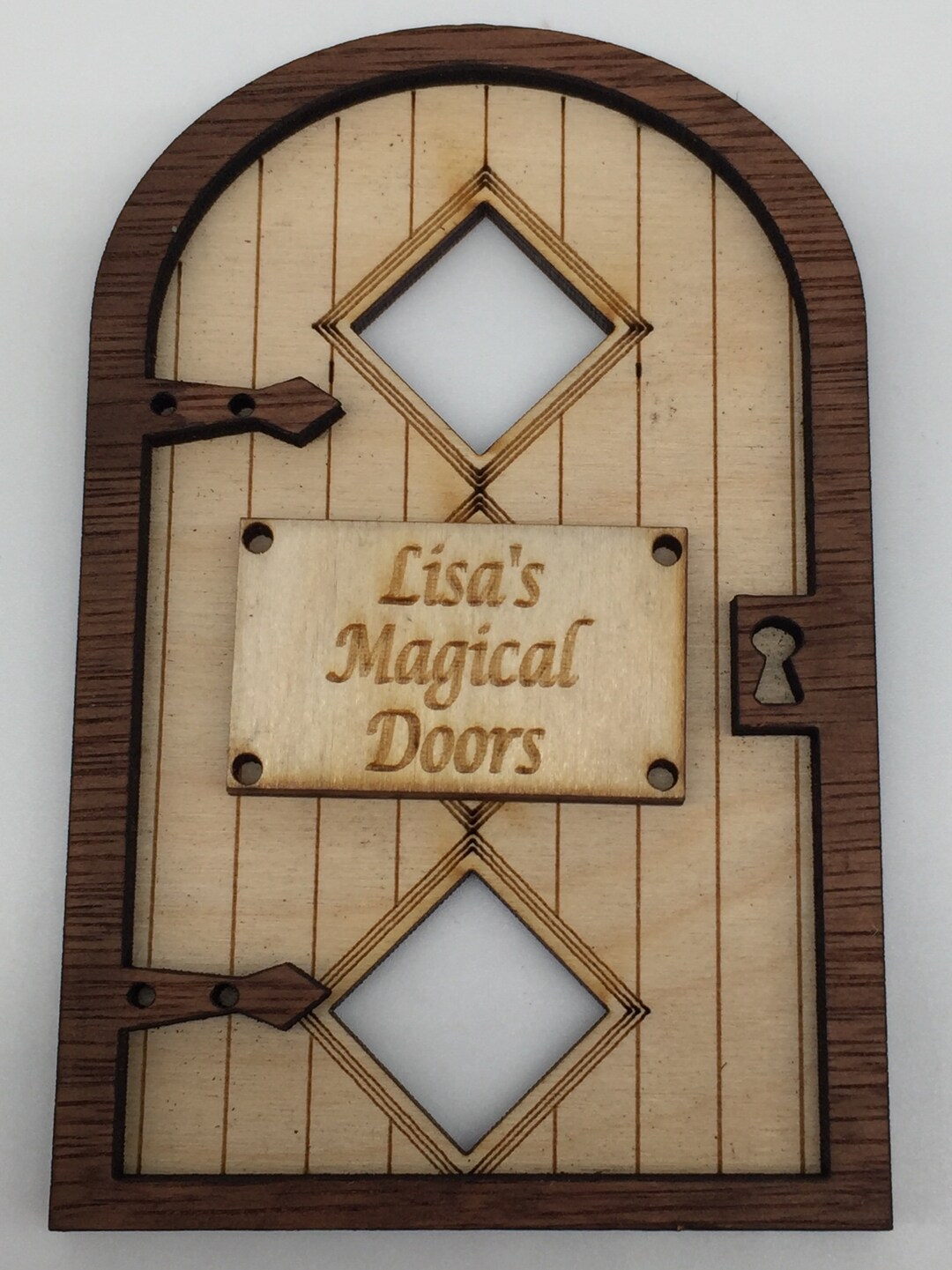 Magical Personalised Wooden Dome Fairy Door With Diamond - Etsy