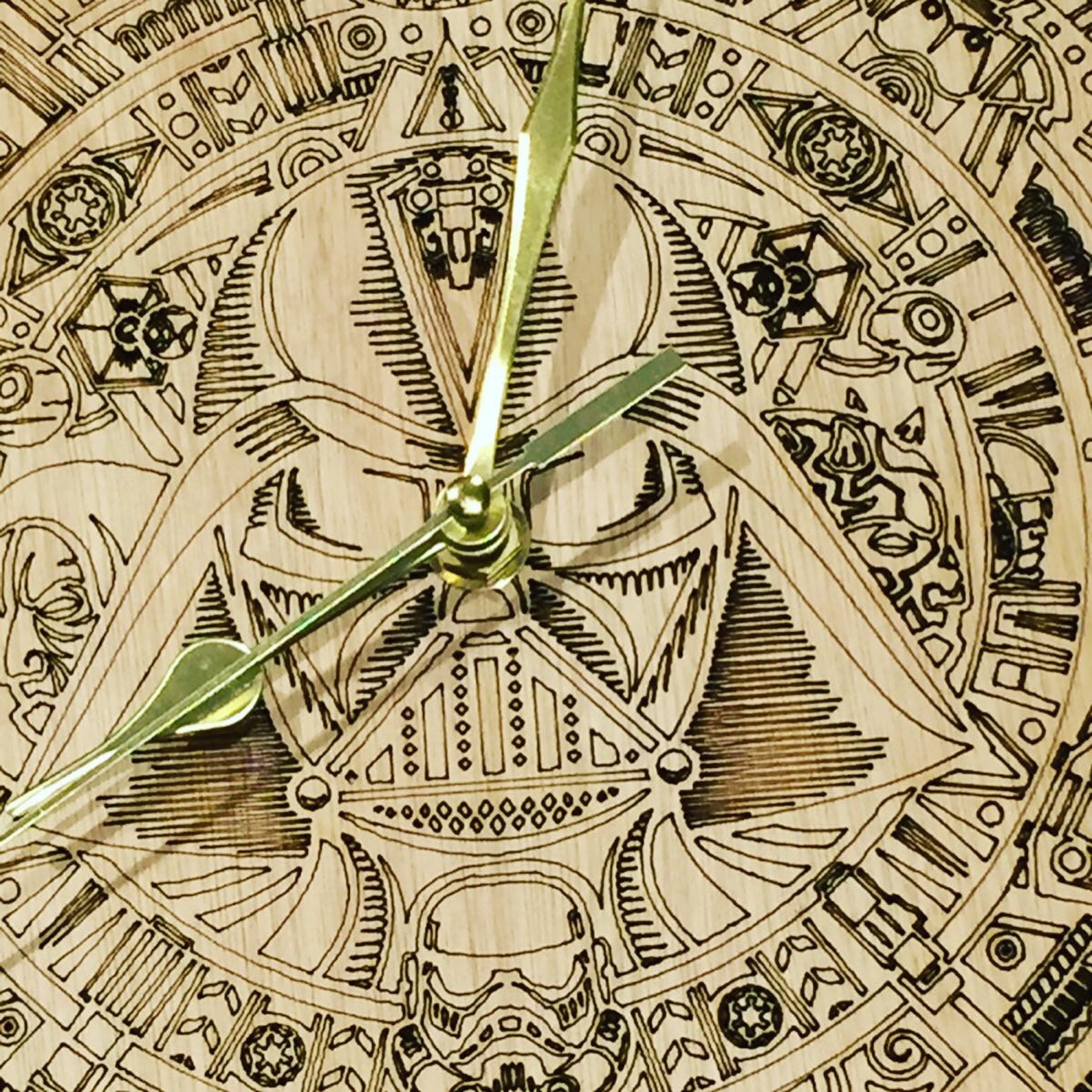Wooden Laser Cut Star Wars Wall Clock A Must Have Perfefor - Etsy