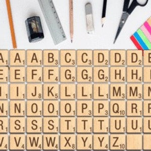 Wooden Scrabble Letters. Numbers or Heart Engraving. 4 Sizes - Etsy