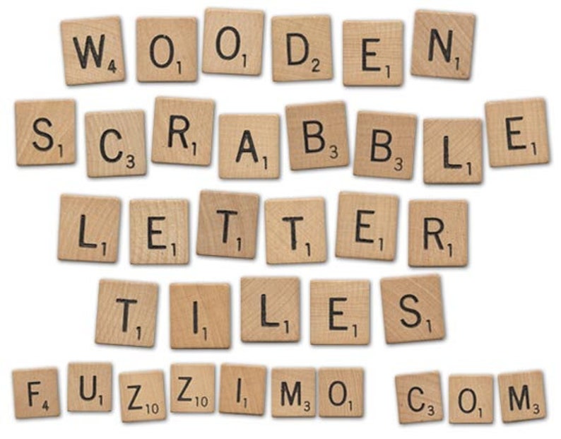 Wooden Scrabble Letters. Numbers or Heart Engraving. 4 Sizes - Etsy