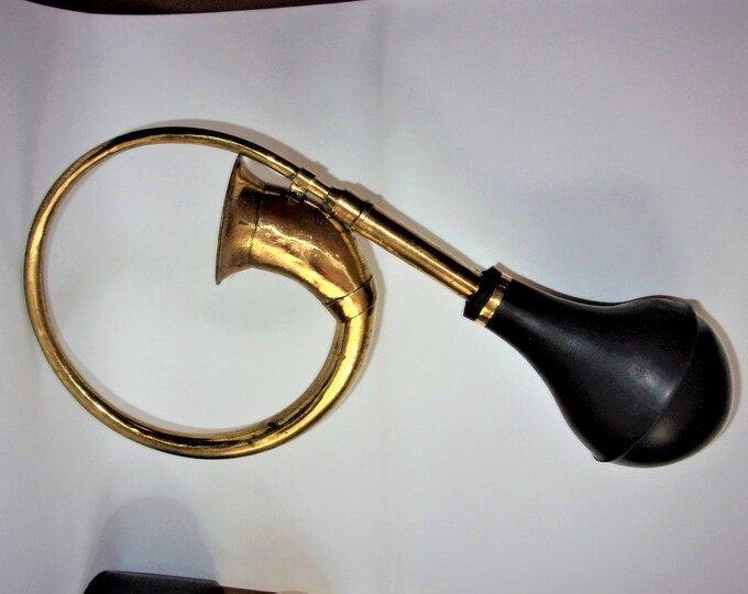 Vintage Brass With Rubber Bulb Car Taxi Motorcycle Truck Horn Classic ...