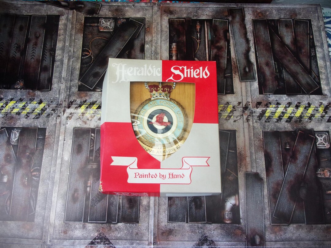 Rare Original Heraldic Shield Old RAF Goose Bay Fighter Squadron ...