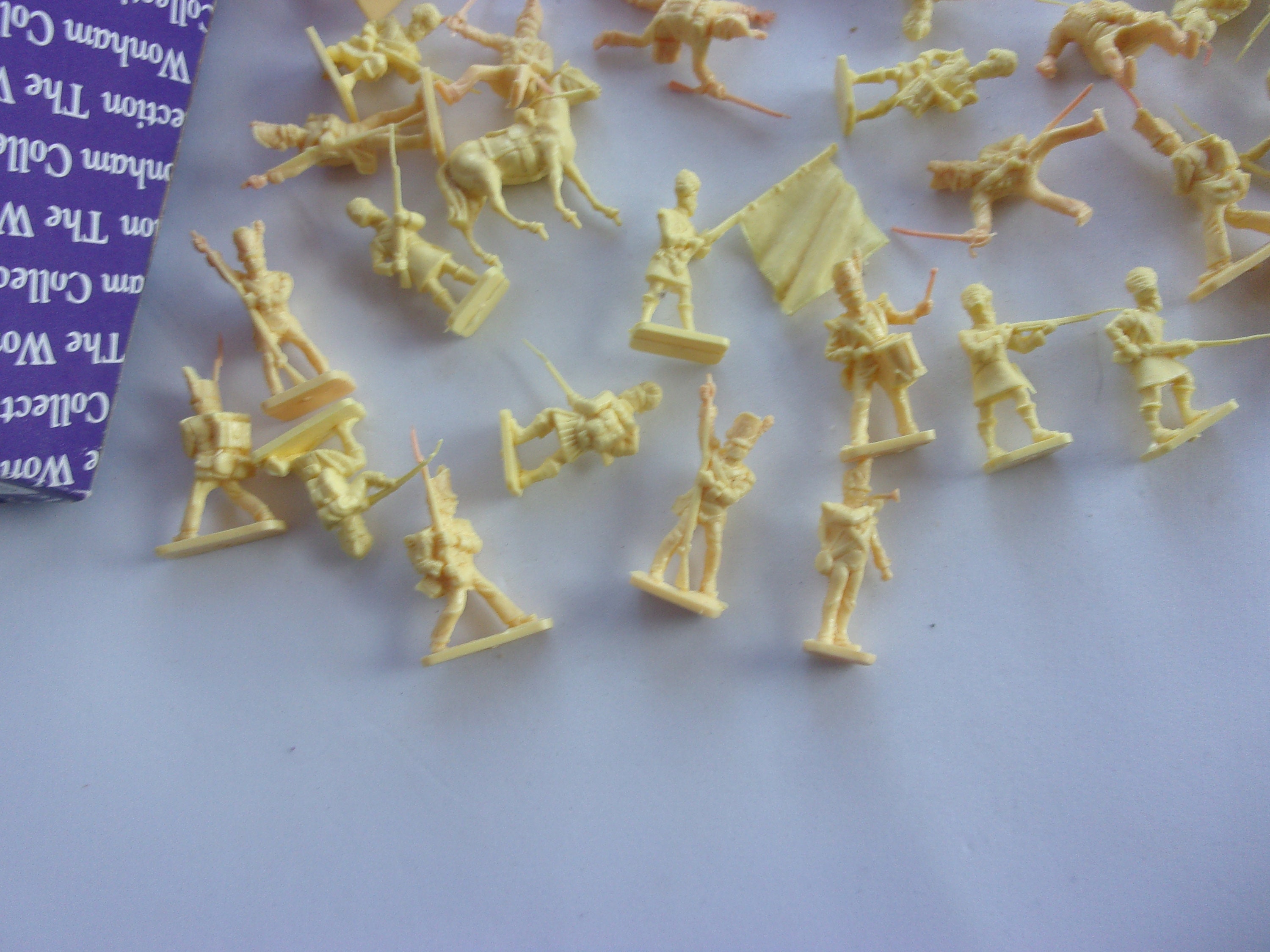 Vintage Battle of Waterloo British Infantry 1/76 /72 Scale Toy Soldiers ...