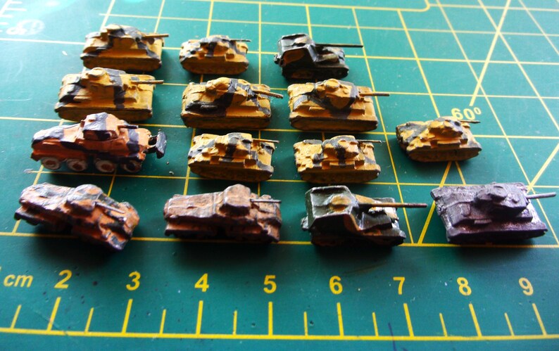 Vintage 6mm Micro Model Tank Collection 200+ Multi Pieces 1:300 ...