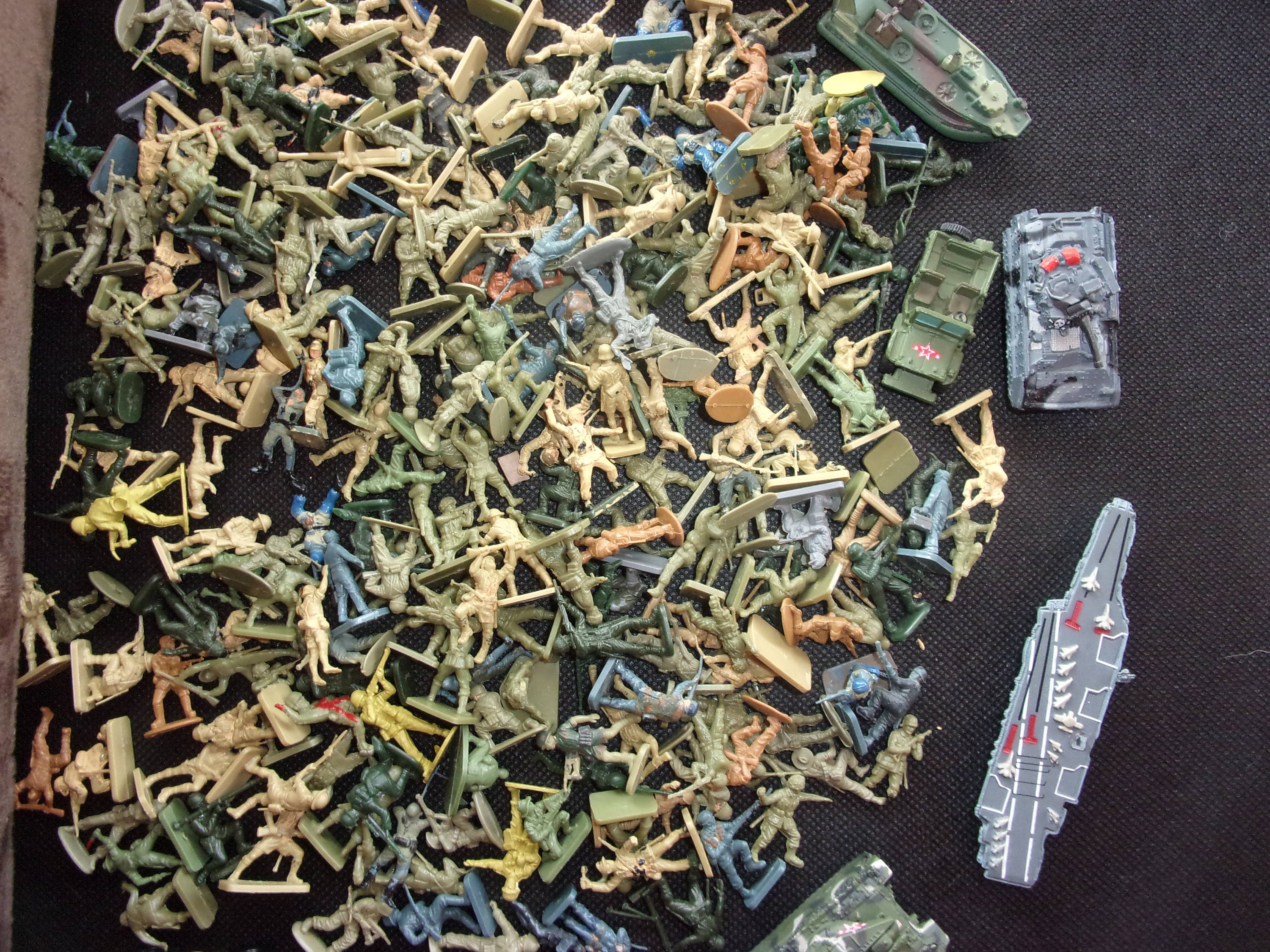 Vintage WW2 Toy Soldiers Mixed Lot of Allies Axis 1/76 /72 Scale by ...