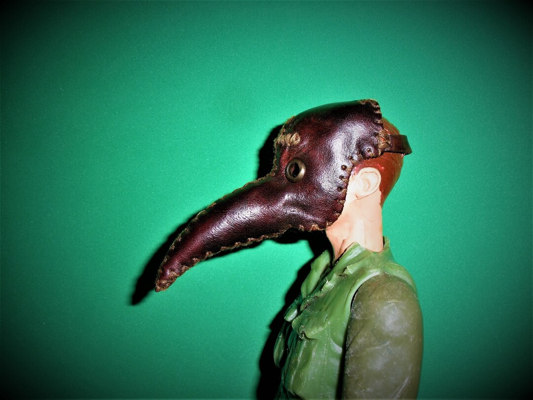 Handmade 1:6 Scale Ooak Leather Plague Doctor Mask Suitable for 12 Inch ...
