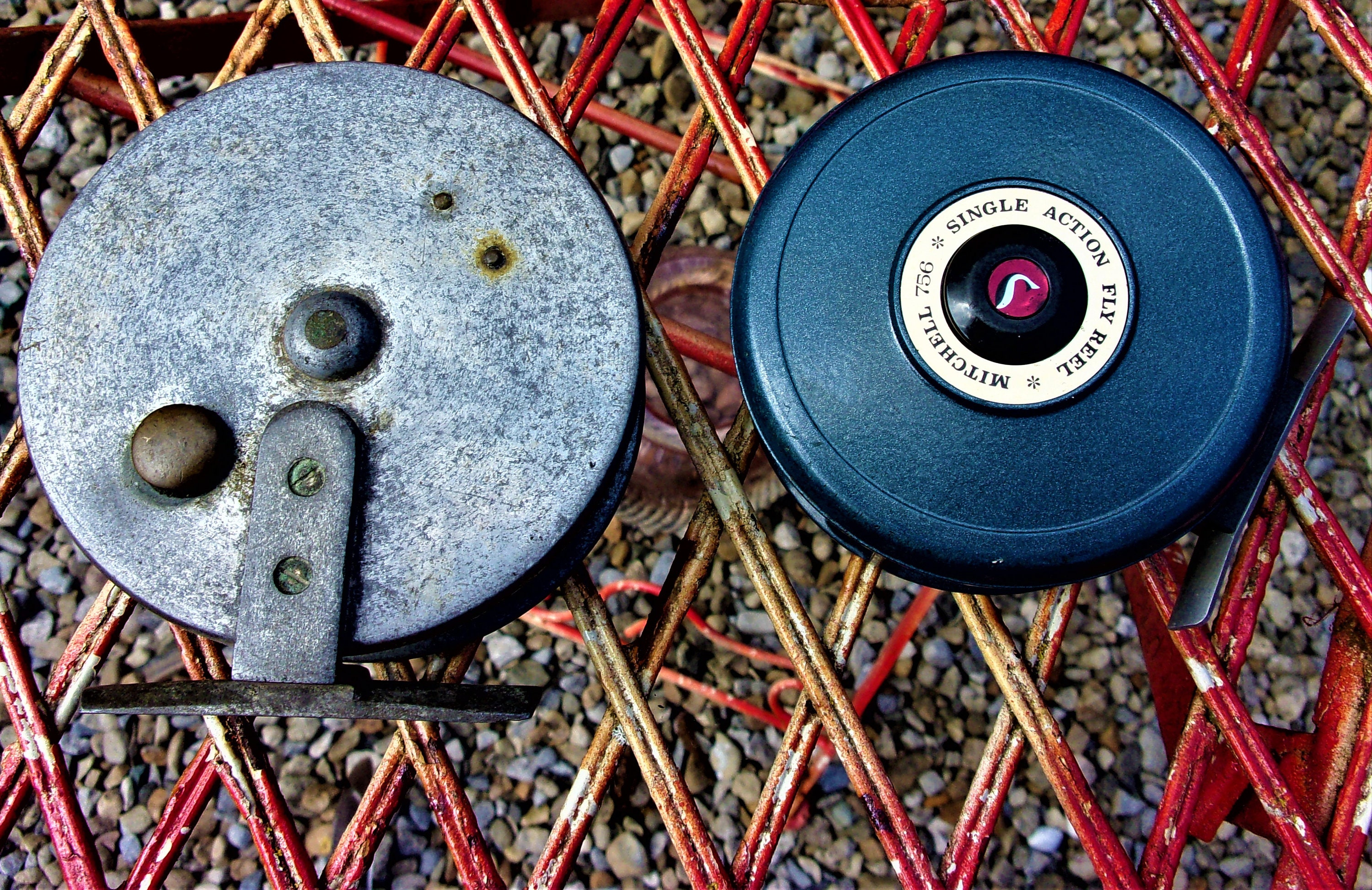 Vintage Mitchell 756 Fly Fishing Single Action Reel Made in France Plus ...