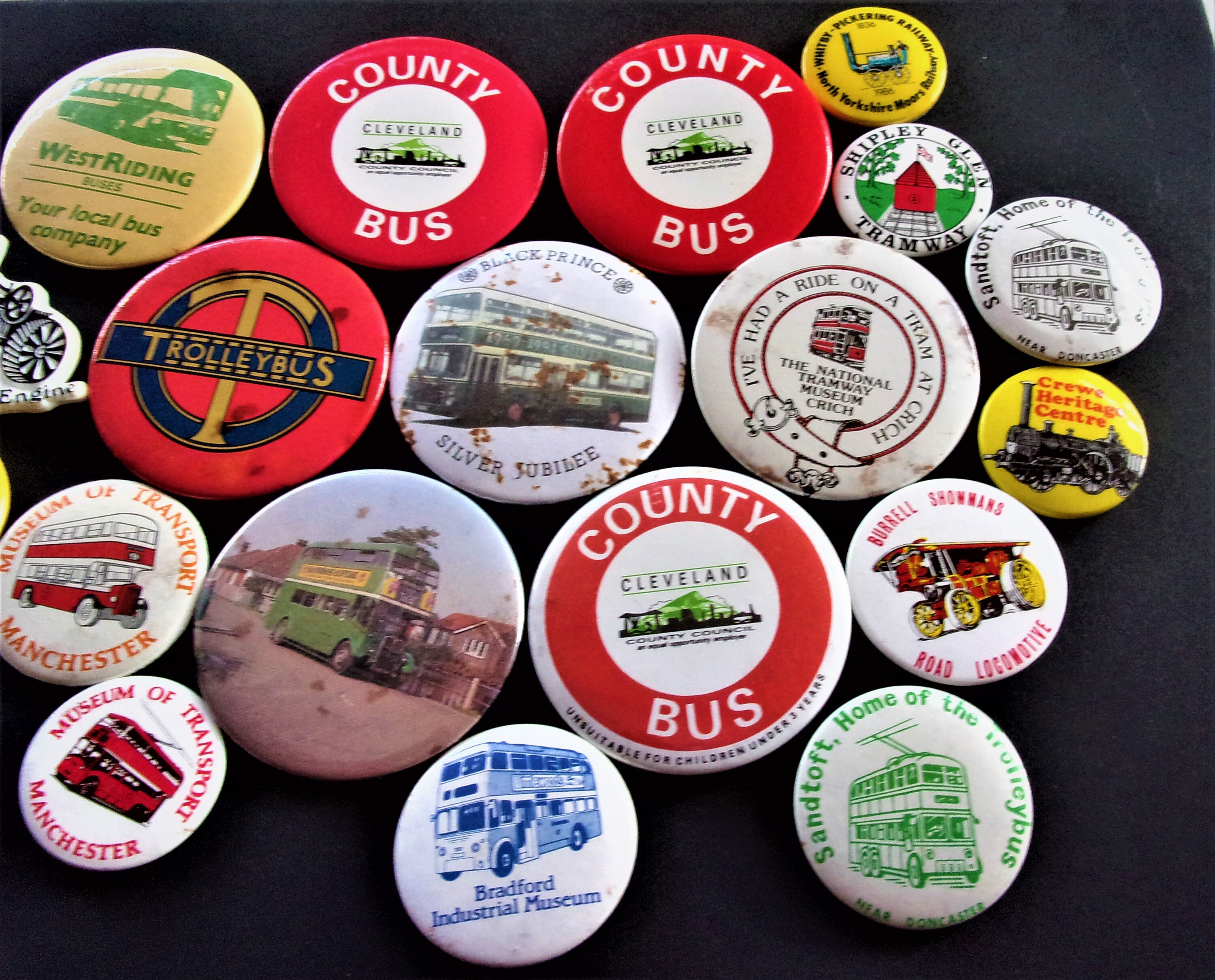 Vintage Bus & Tram Badges Metal and Plastic Pin Button Badges - Etsy UK