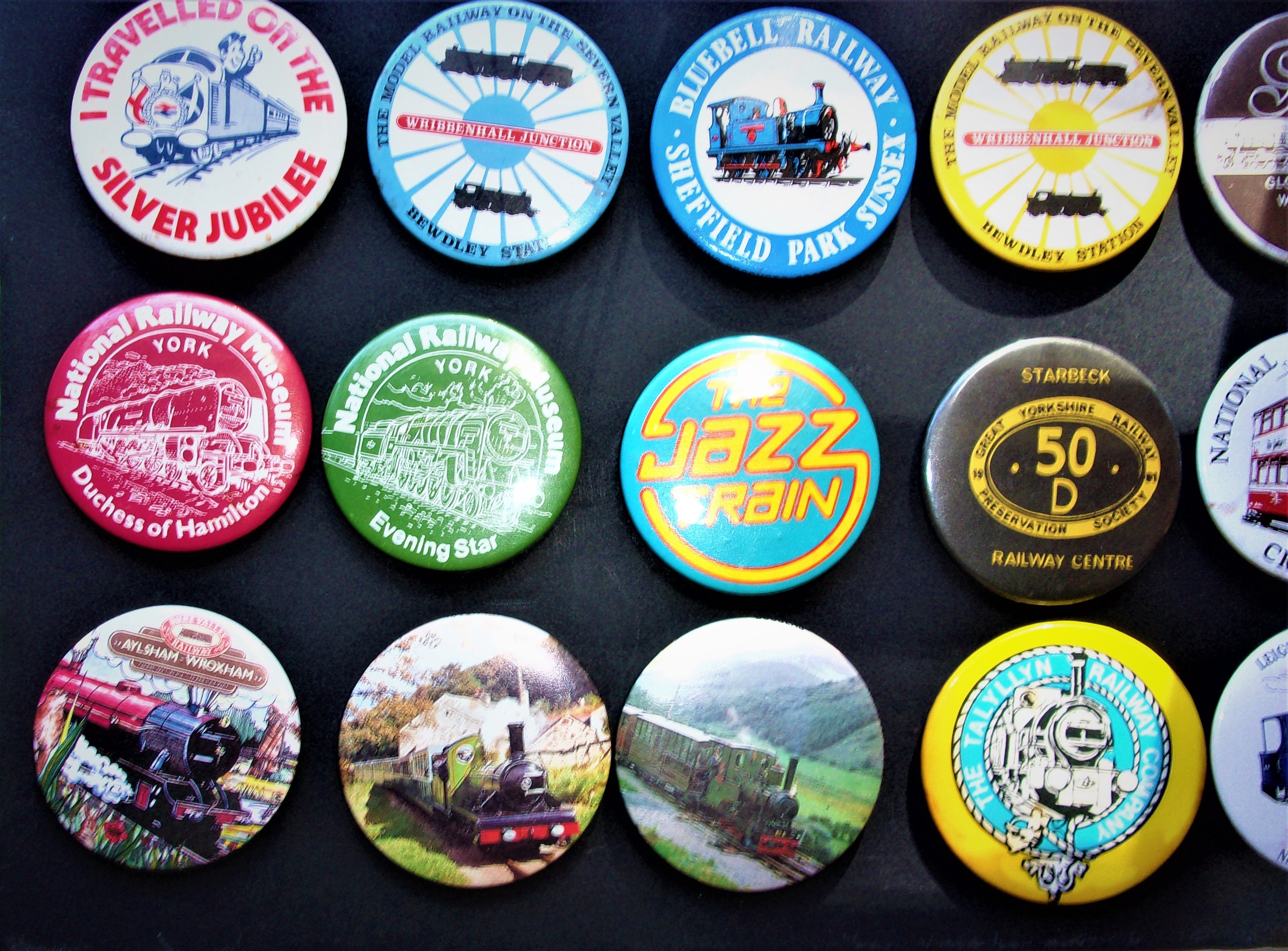 Vintage Train Railway Museums Badges Metal and Plastic Pin - Etsy