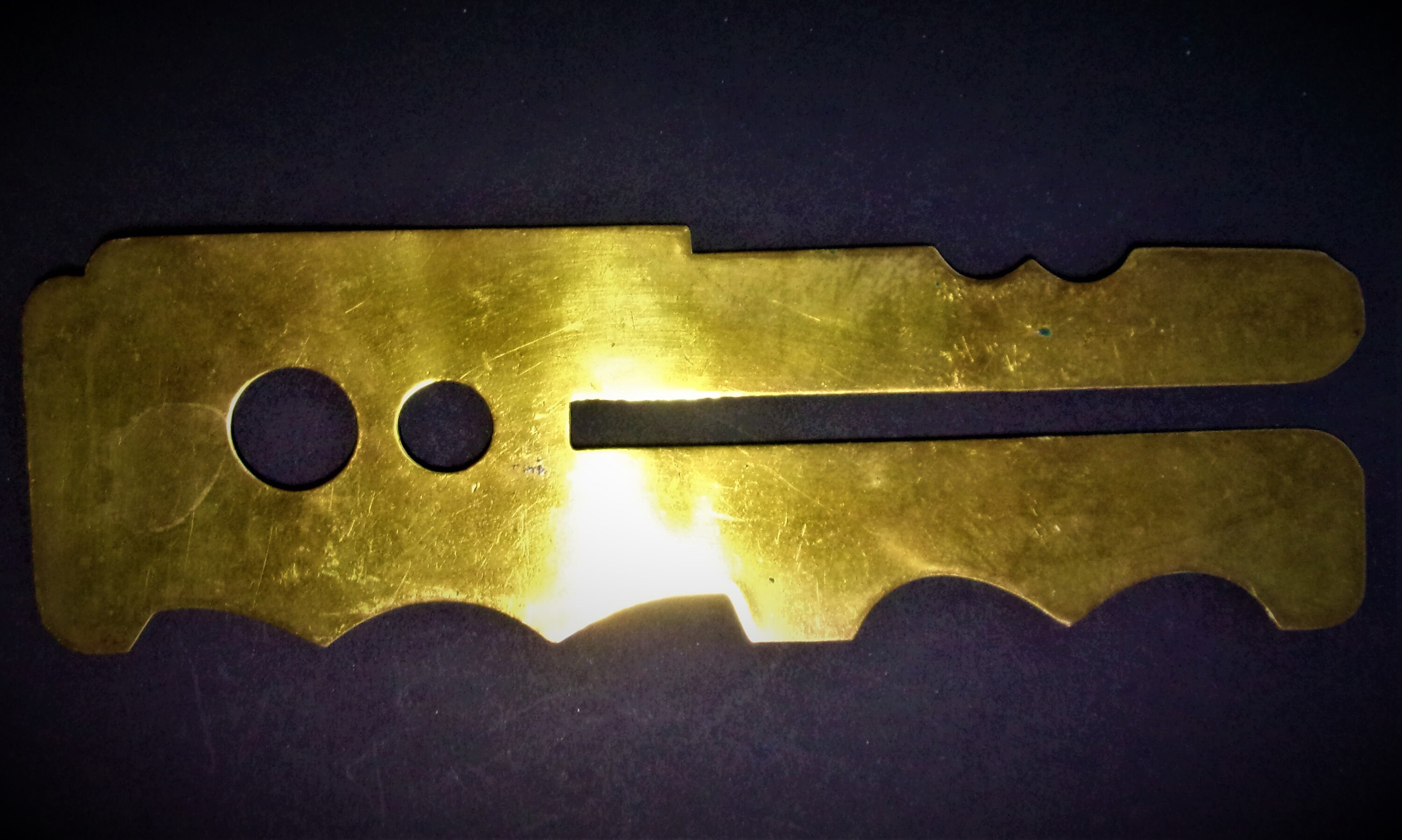 Rare Original Vintage British Military Brass Button Stick WW1 WW2 Style ...