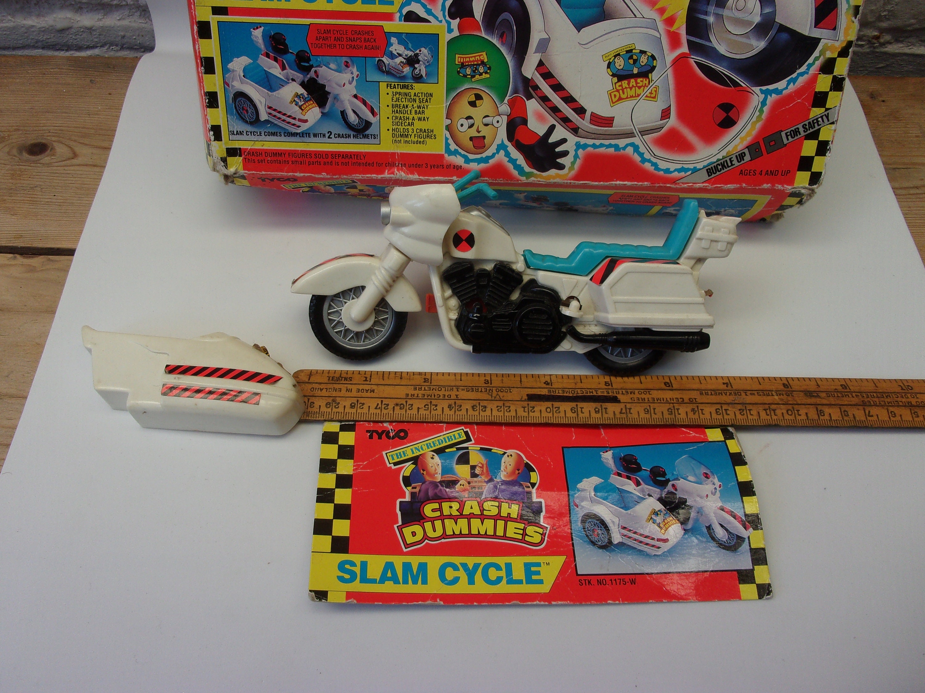 Vintage 1992 Crash Test Dummies Slam Cycle by Tyco in Original Box ...