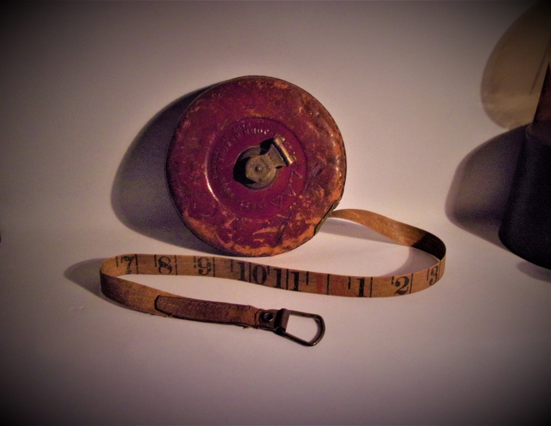 Vintage Leather John Rabone & Sons Hockley Abbey 20m 66ft Measuring ...