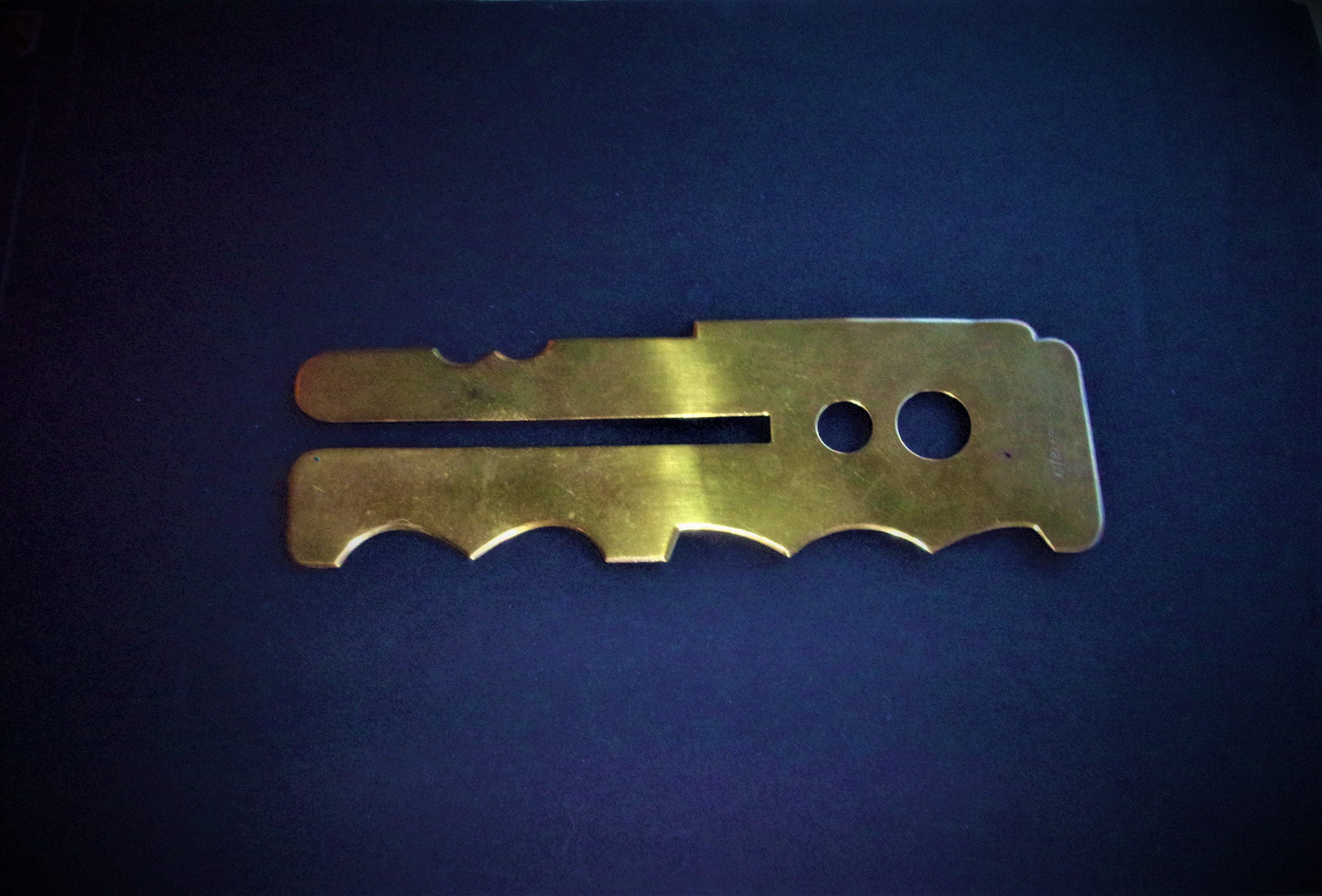 Rare Original Vintage British Military Brass Button Stick WW1 WW2 Style ...