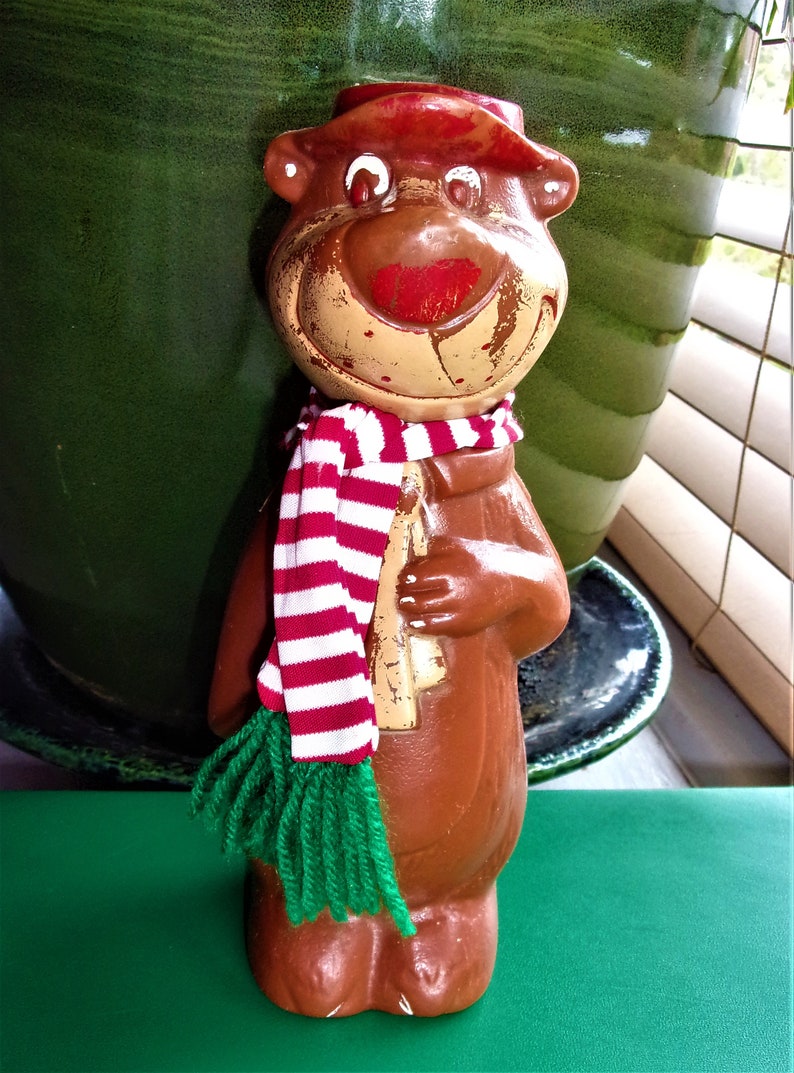 Rare Vintage Yogi Bear Money Box Blow Molded Plastic by Selcol Hannah ...