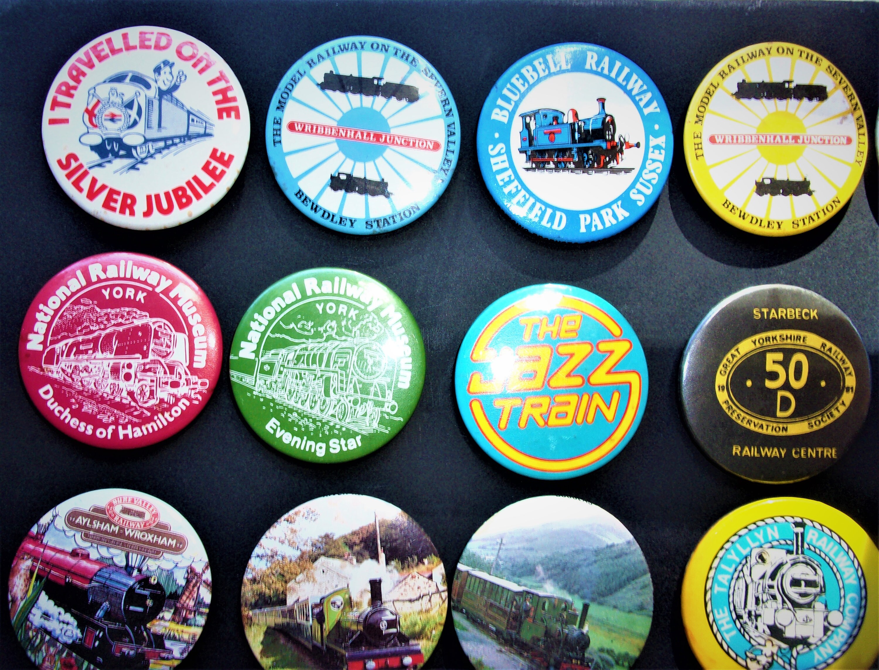 Vintage Train Railway Museums Badges Metal and Plastic Pin - Etsy