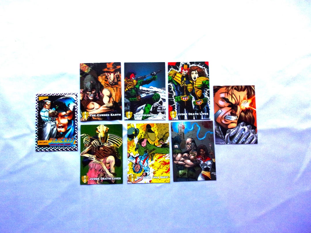 Rare Vintage 1992 Judge Dread Trading Cards With 5 Cards From Edge ...