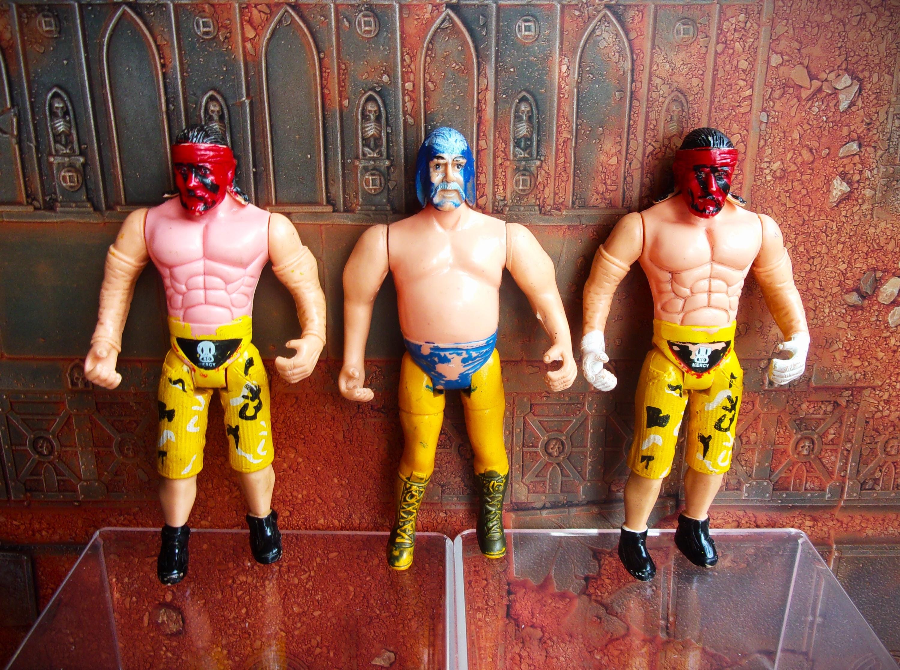 Rare Vintage Knock off Wrestling 4 1 2 Inch Action Figures X 3 Wrestlers KO Characters From the World of Wrestling Entertainment Etsy Canada