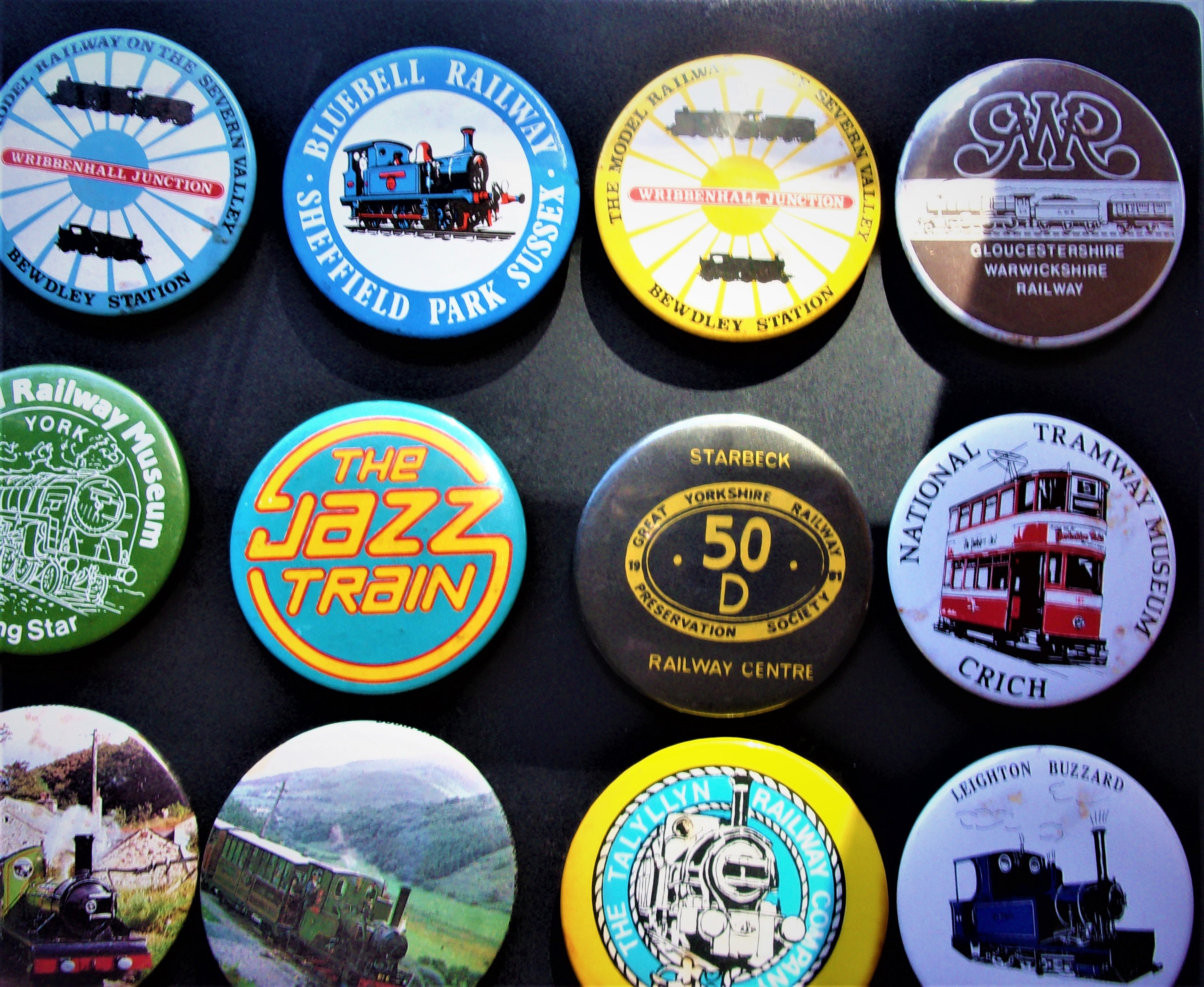 Vintage Train Railway Museums Badges Metal and Plastic Pin - Etsy