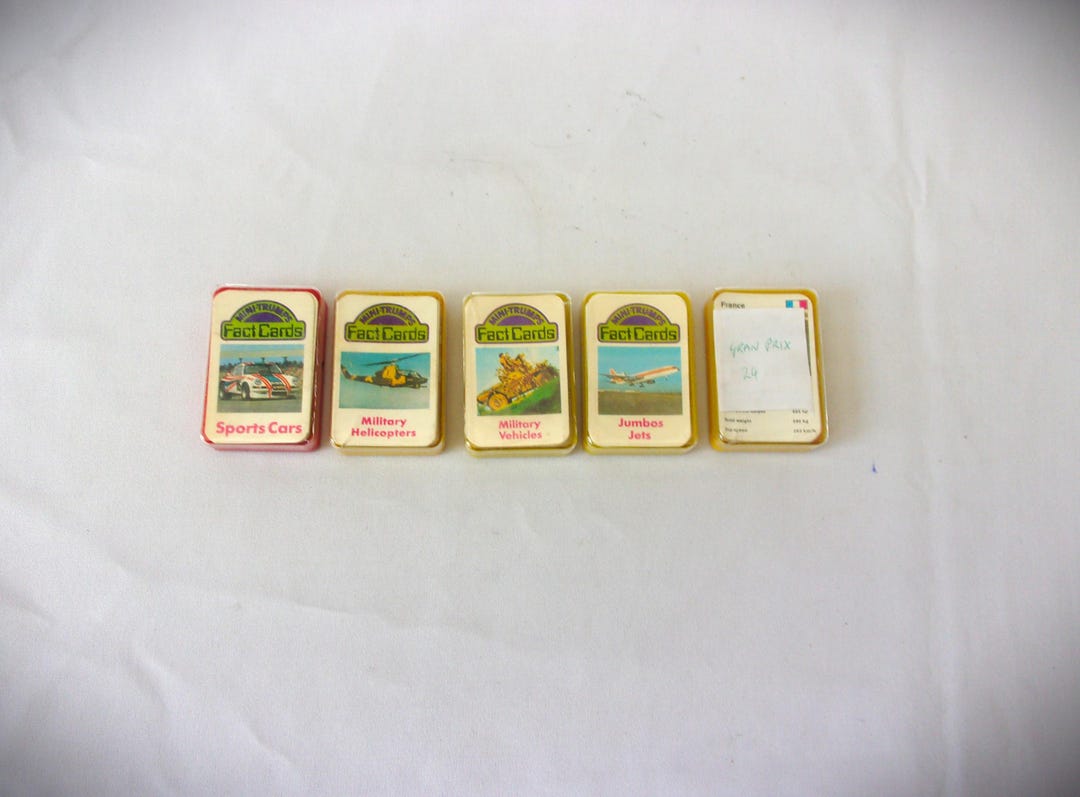 Vintage Mini Trumps Playing Card Sets: 1970s F.X. Schmids - Etsy