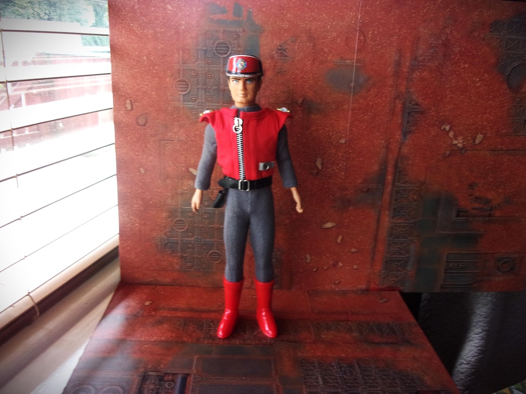 Vintage 1993 Captain Scarlet Spectrum Agent 12 Inch Tall Gerry Anderson ...