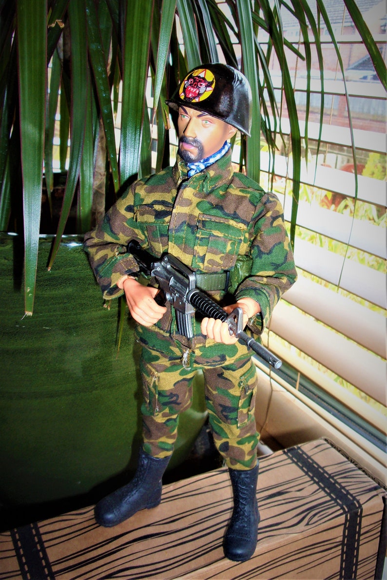 1990s Action Figure Vietnamese ARVN Black Cat Scout Ranger Kit Bash ...