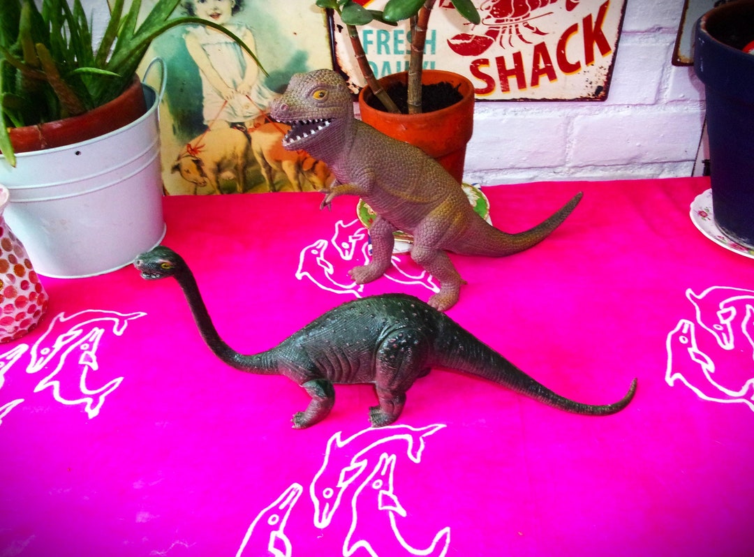 Vintage 1986 Dor Mei Dinosaur Models X 2 Tyrannosaurus Rex ...