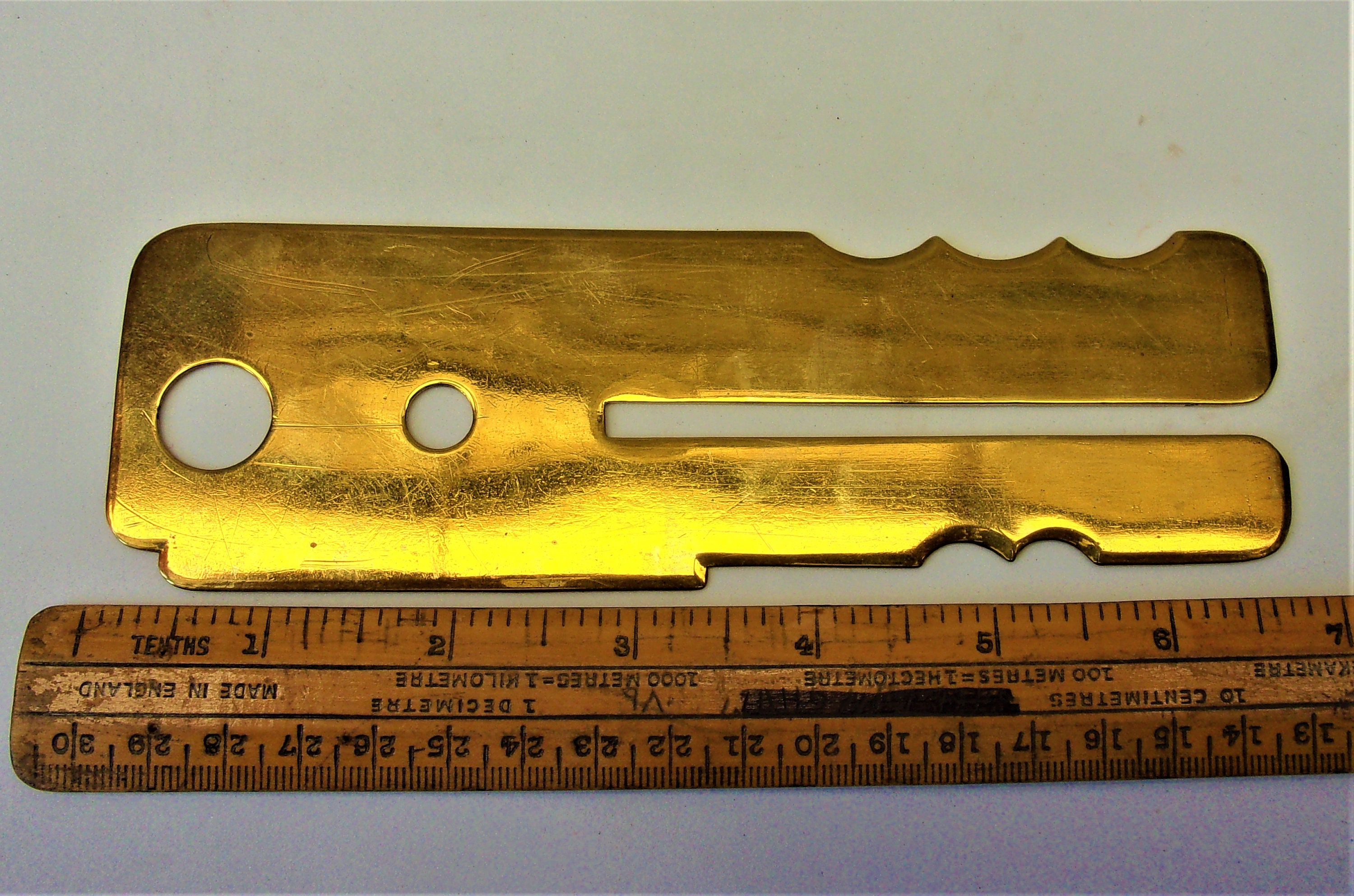 Rare Original Vintage British Army Brass Button Stick WW2 Style With ...