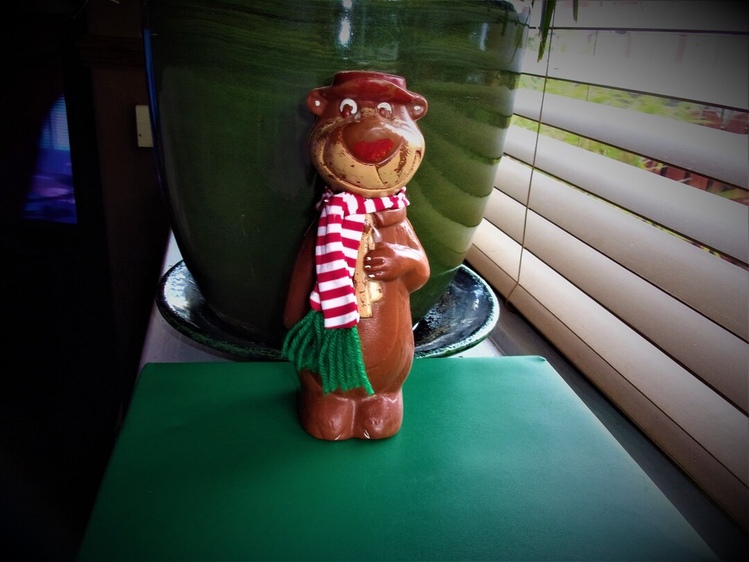 Rare Vintage Yogi Bear Money Box Blow Molded Plastic by Selcol Hannah ...