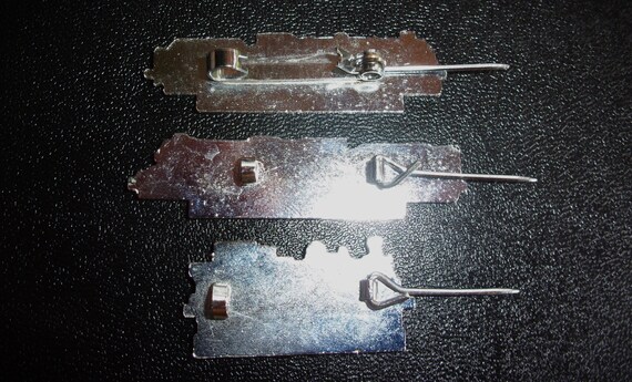 Rare Vintage Steam Train Railway Badges x 3 Metal + E… - Gem