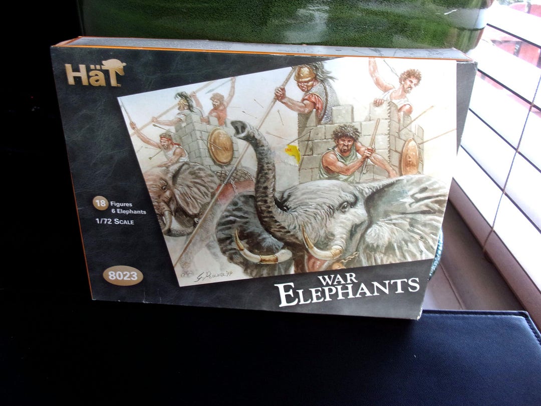 Vintage War Elephants Model Kit: Punic Wars, 1/72 Scale (incomplete) - Etsy