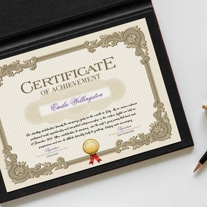 Editable Old Style Appreciation Certificate Template, Vintage ...