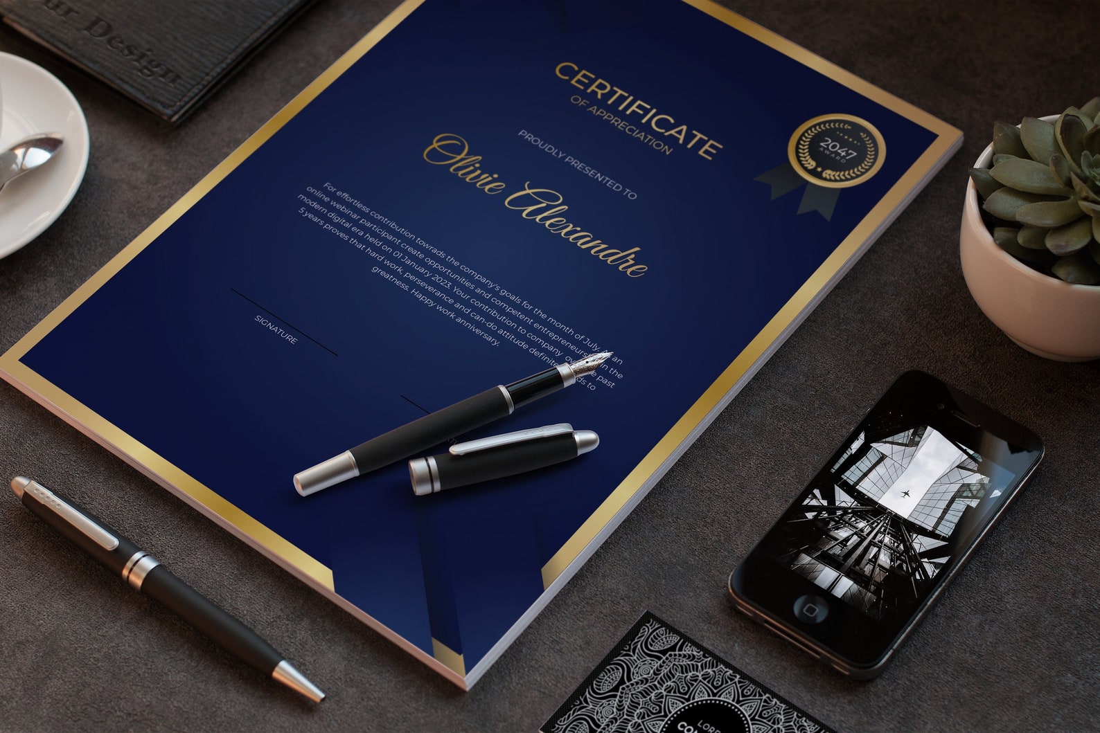 Set of 2 EDITABLE Certificate of Achievement, Printable Achievement ...