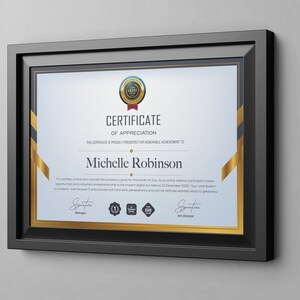 Set of 2 EDITABLE Printable Certificate, Certificate of Completion ...