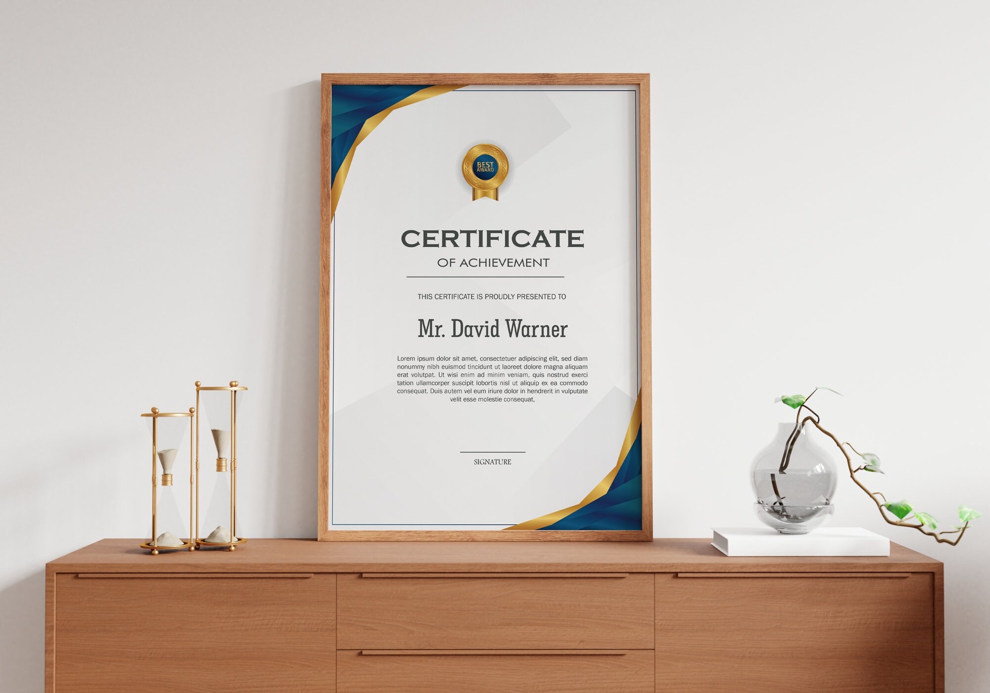 Set of 2 Certificate of Achievement, Printable Achievement Award ...