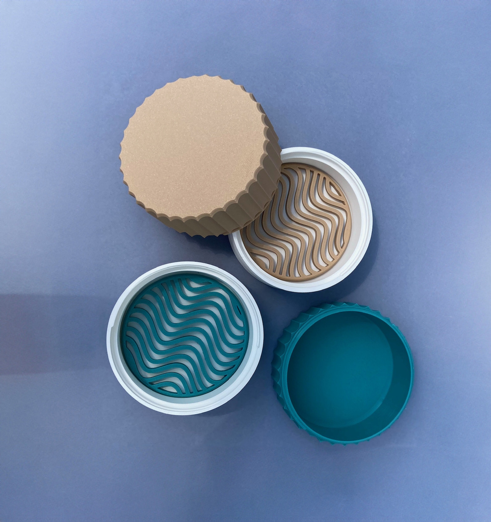 Customizable Round Soap Box - Solid Cosmetics Carrying Box ...