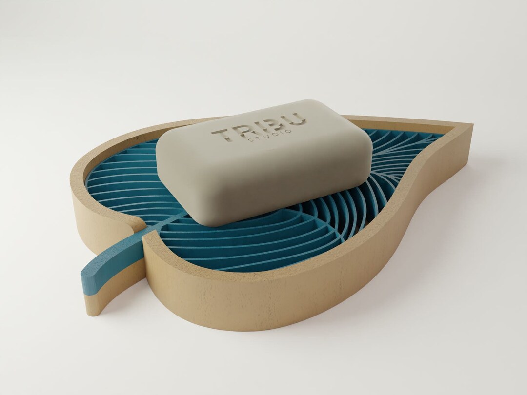 Leaf-shaped Soap Dish - Bathroom Accessory - Personalized Gift - 3D ...